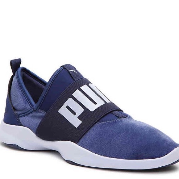 Puma | Shoes | Puma Slipon Velvet Sneakers | Poshmark